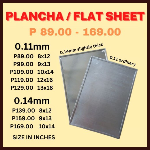 FLAT SHEET / PLANCHA / COOKIES FLAT SHEET / PANDESAL TRAY / FLAT BAKING ...