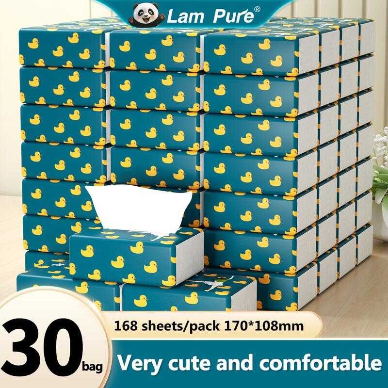 [1 Box Packs] Lam Pure Cute Duck Packaging 168 Sheets × 30 Packs ...
