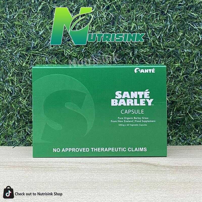 Sante Capsule Pure Organic Barley Grass 500Mg X 60 Vegetable Capsules ...