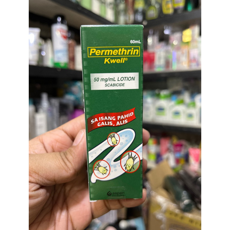 Kwell Permethrin Shampoo 60ml 10mg/ml pediculicide/ Lotion 60ml 50mg ...