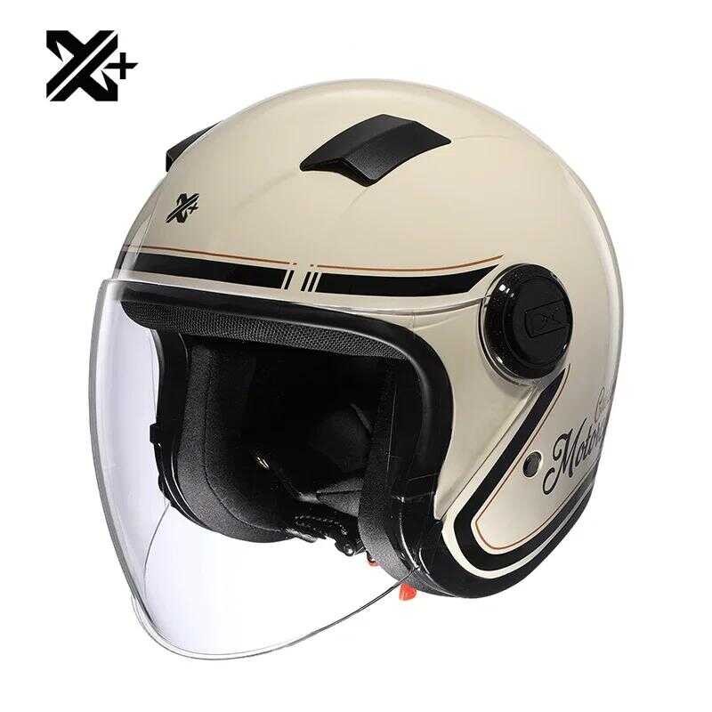 Tt Summer 3/4 Open Face Motorcycle Helmet For Women Jet Half With Lens ...