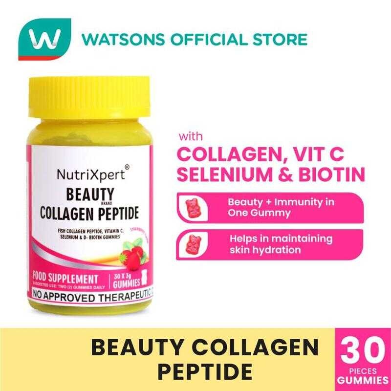 Nutrixpert Beauty Brand Collagen Peptide Gummies 30'S 60E | Shopee ...