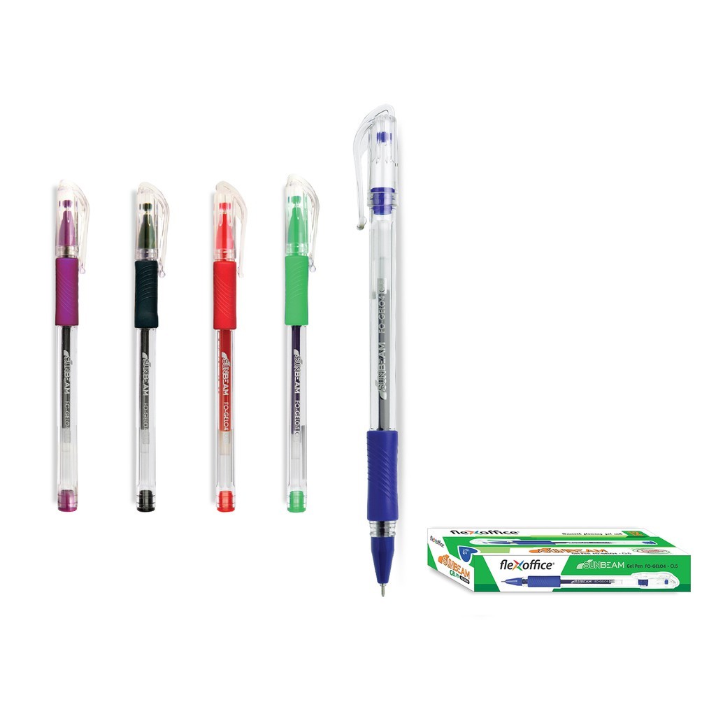 Flexoffice Sunbeam FO-GEL04 Gel Pen (12pcs) | Shopee Philippines
