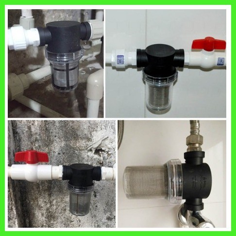 ♈ Residential Garden Pond Inline Mesh Strainer Water Pump Irrigation ...