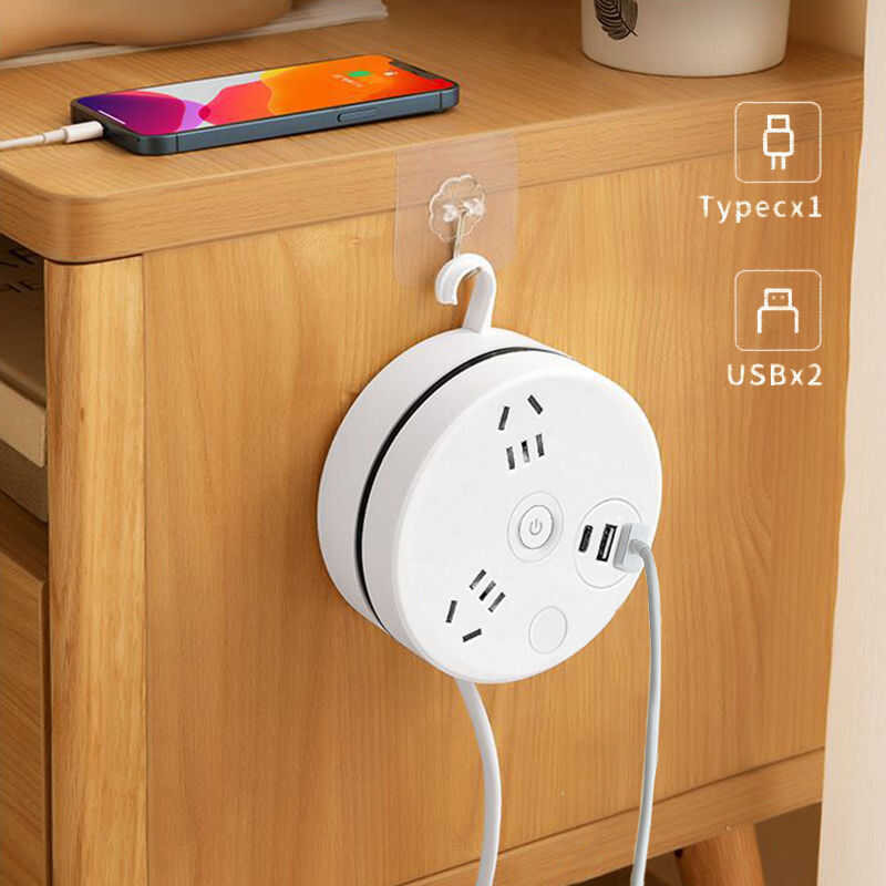 Kokepope Power Outlet Strip 1 Type-C 2 USB Ports Sockets 3 Meter ...