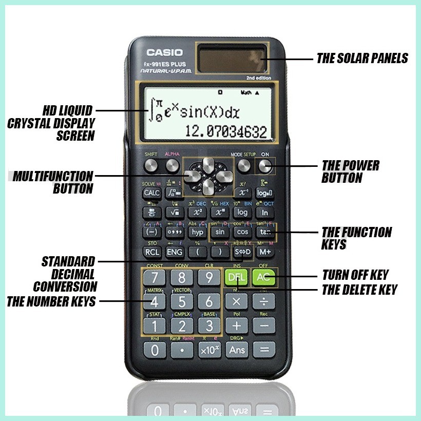 Casio Scientific Calculator FX-991EX FX-991ES Plus Calculator New ...