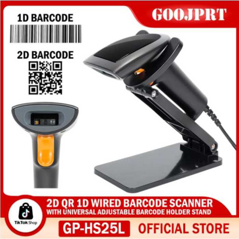 GOOJPRT Gp-Hs25l 2D 1D QR Codes Portable Wired Scanner Universal ...