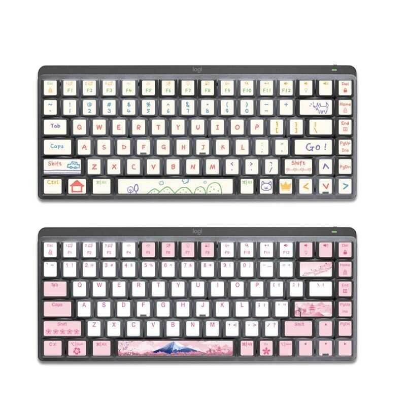 Logitech Mx Mechanical Mini Keyboard Stickers Customized Cartoon Simple ...