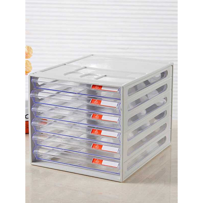 Document Drawer-Type Multi-Layer Plastic Desktop A4 File Box ...