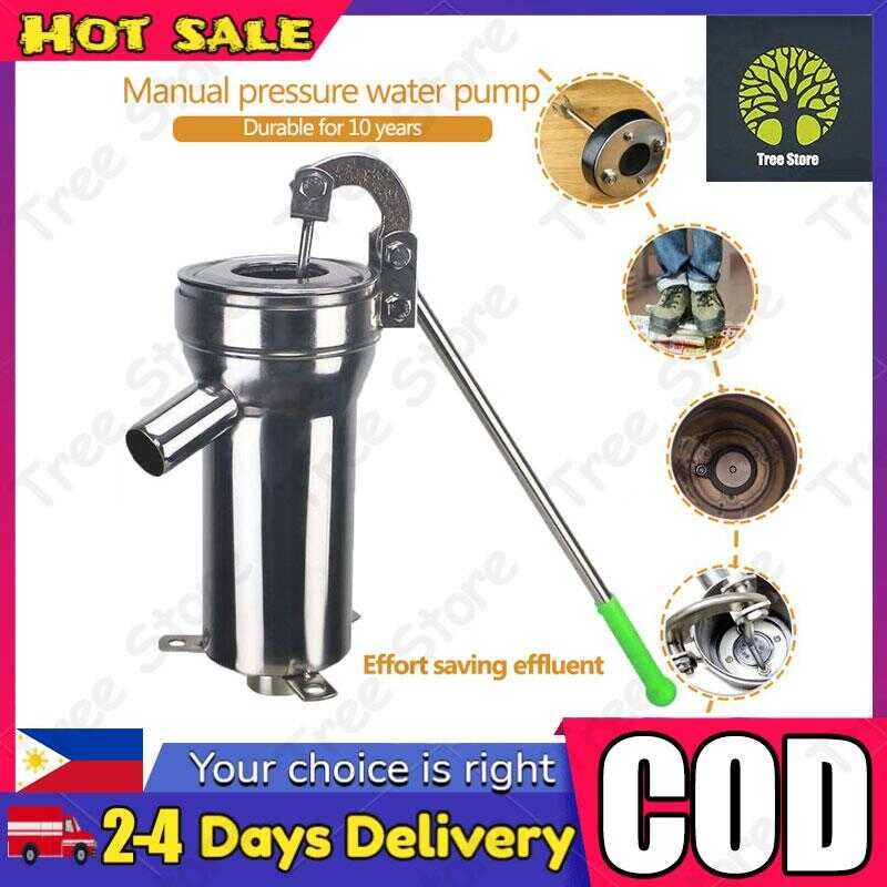 100% Stainless Steel Home Manual Jetmatic Hand Water Pump Portable ...