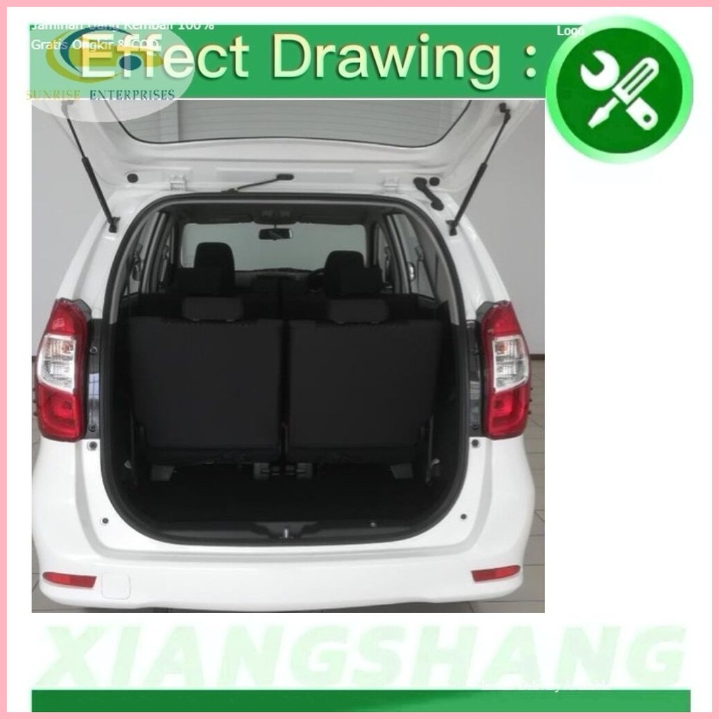 Toyota Avanza 2012-2021 Back Door Stay Rear Tailgate Lift Support ...