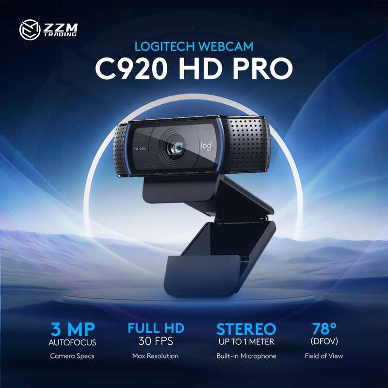 Logitech C920 Pro & C922 Webcam, 1080P/30Fps, 720P/60Fps, 3Mp ...