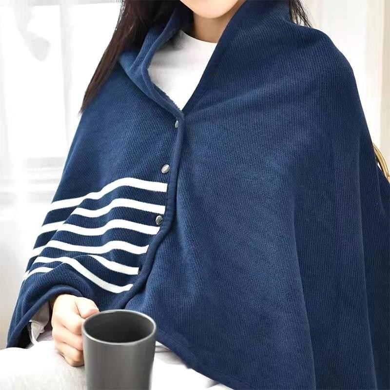 Winter Warm Plaid Ponchos And Capes For Women Oversized Shawls Wraps ...