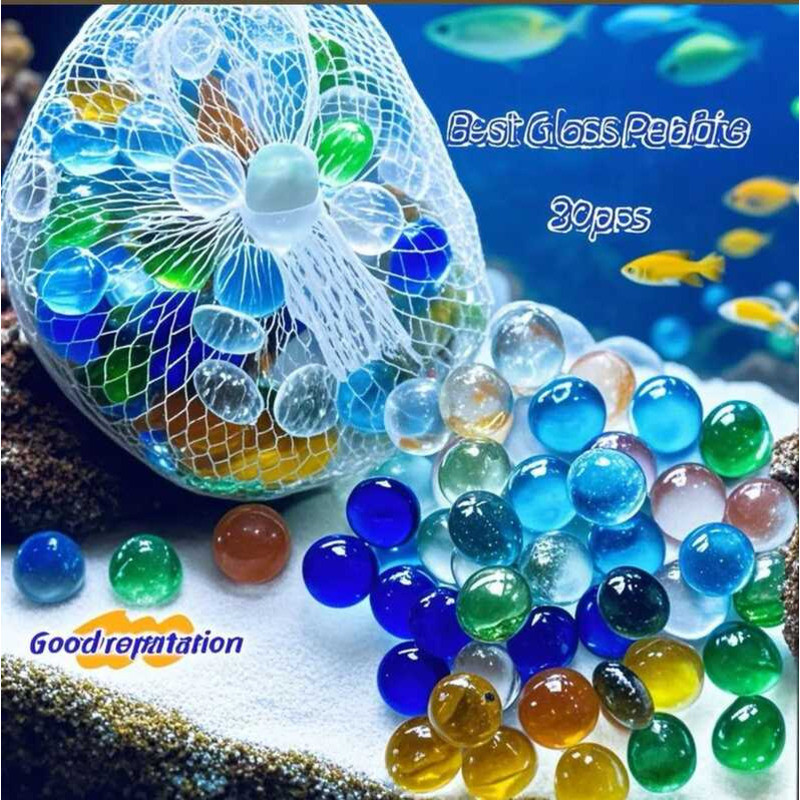Flat Glass Cobblestone Marble Slab Jolen Toys Aquars Children's Games ...