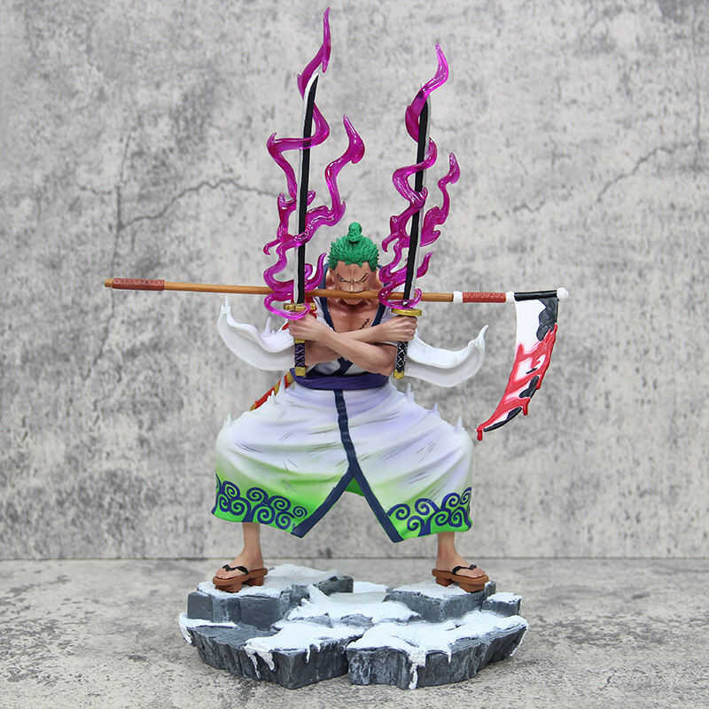 32Cm One Piece Roronoa Zoro Action Figures Inferno Ghost Chopper Anime ...