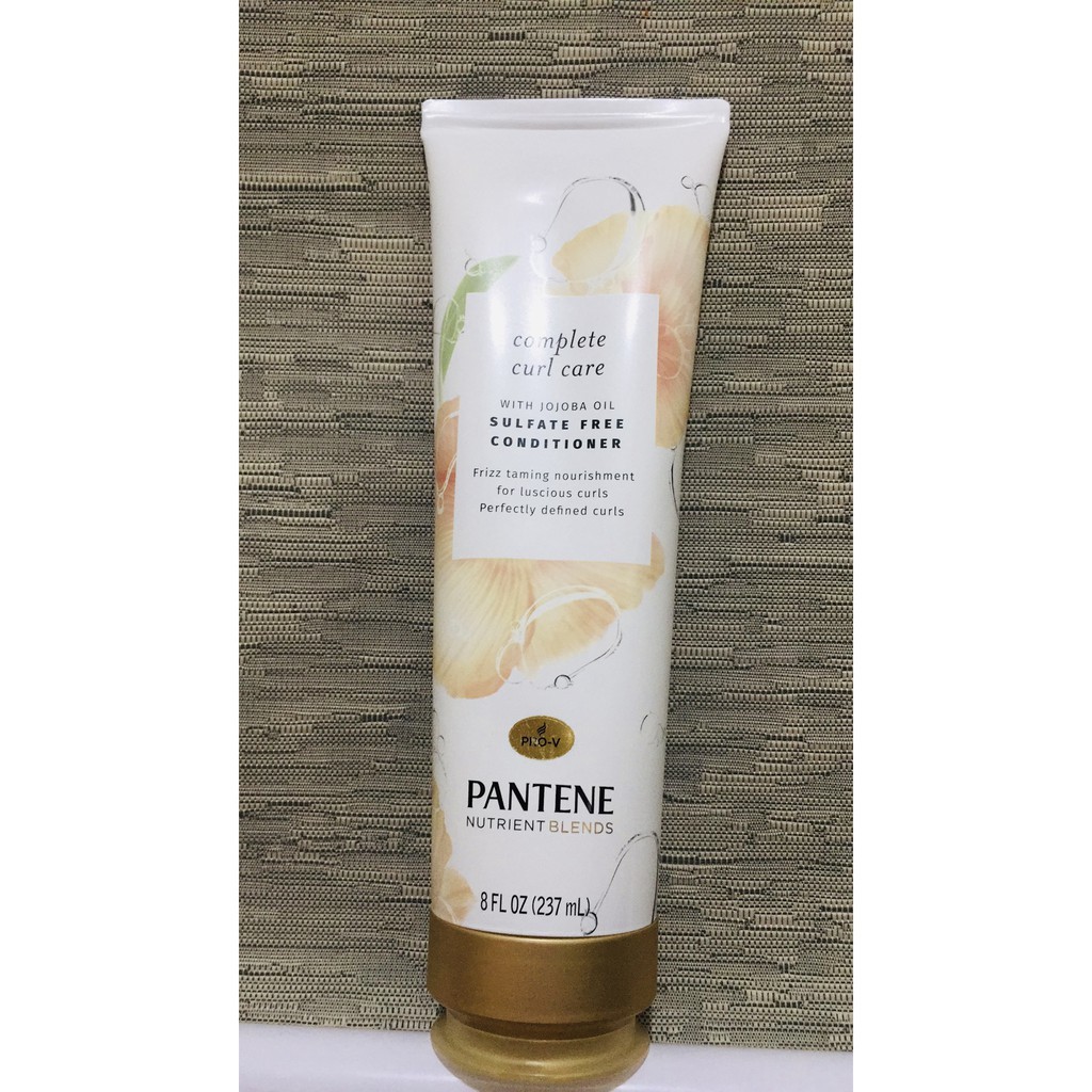 Pantene Shampoo & Conditioner with Jojoba Oil for Curly Hair, Nutrient ...