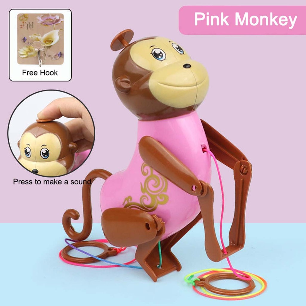 Climbing Monkey Toy with Hook Rope Fun Interactive Kids Early For ...