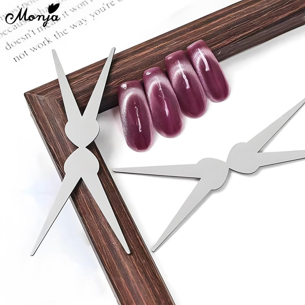 Monja Nail Art Auxiliary Tool Cat Eye UV Gel Polish French Smile Line ...