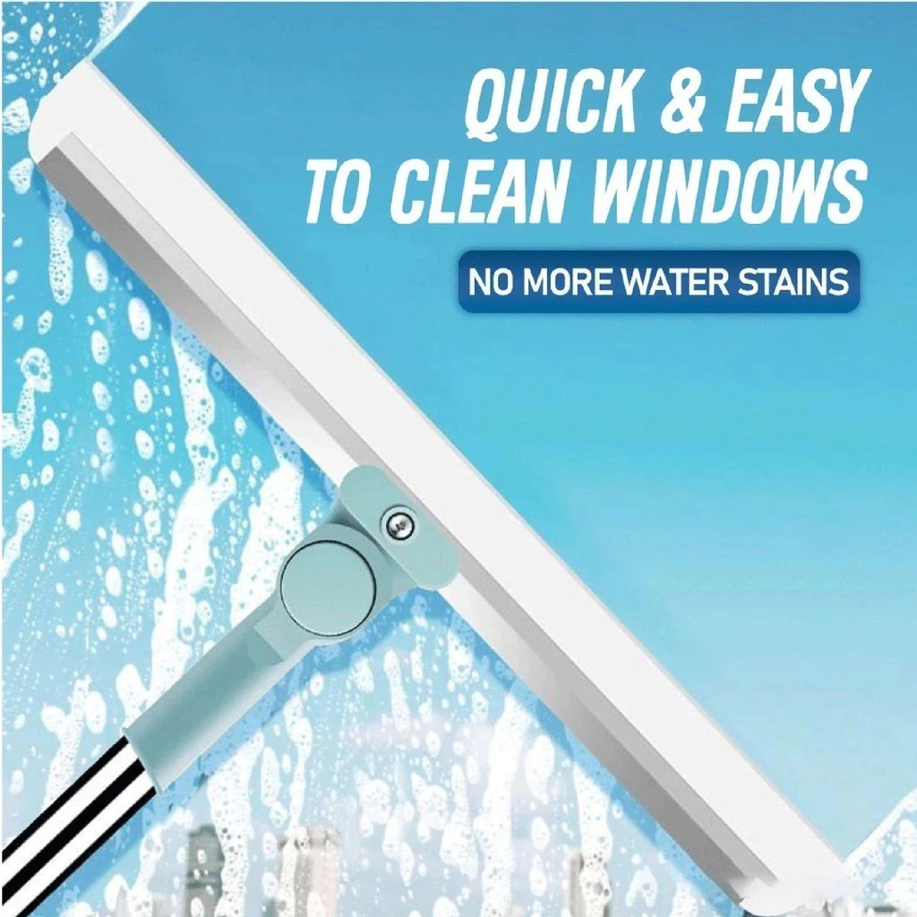 50cm Silicone Magic Broom Long Handle Removable Bathroom Scraper ...