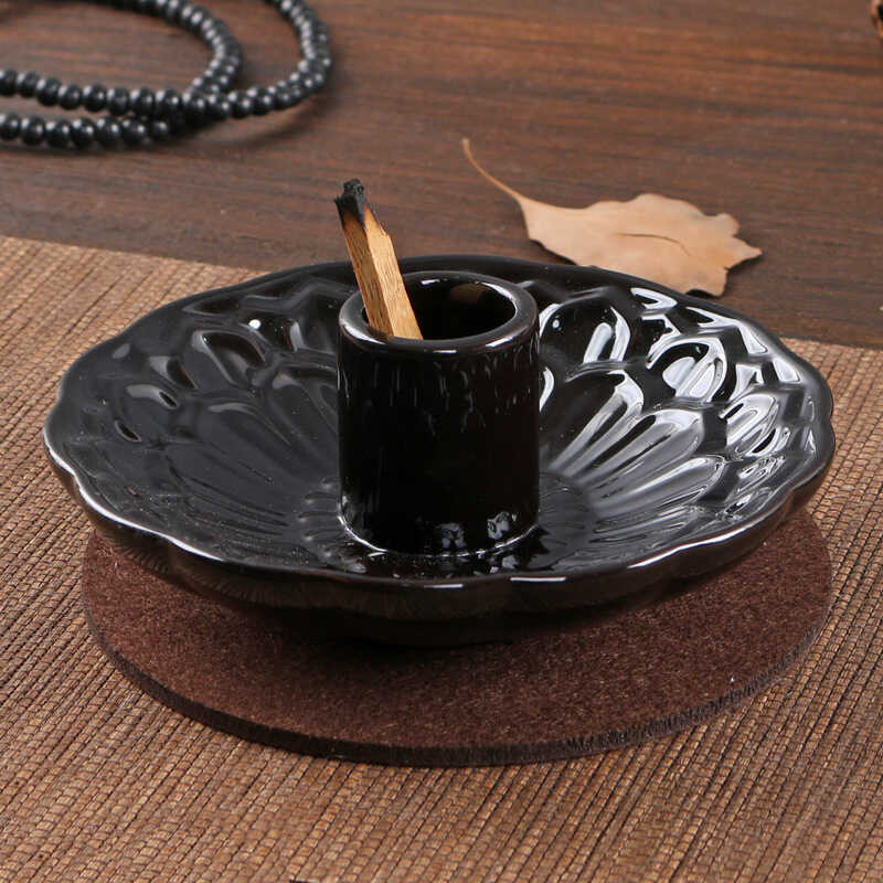 Peruvian Sacred Wood Burning Ceramic Base White Sage Incense Plate ...