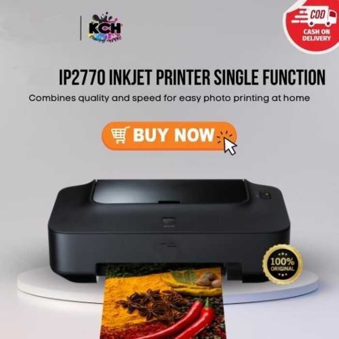 Ip2770 Printer Print Up To Long/Legal Size Of Papers Single Function ...