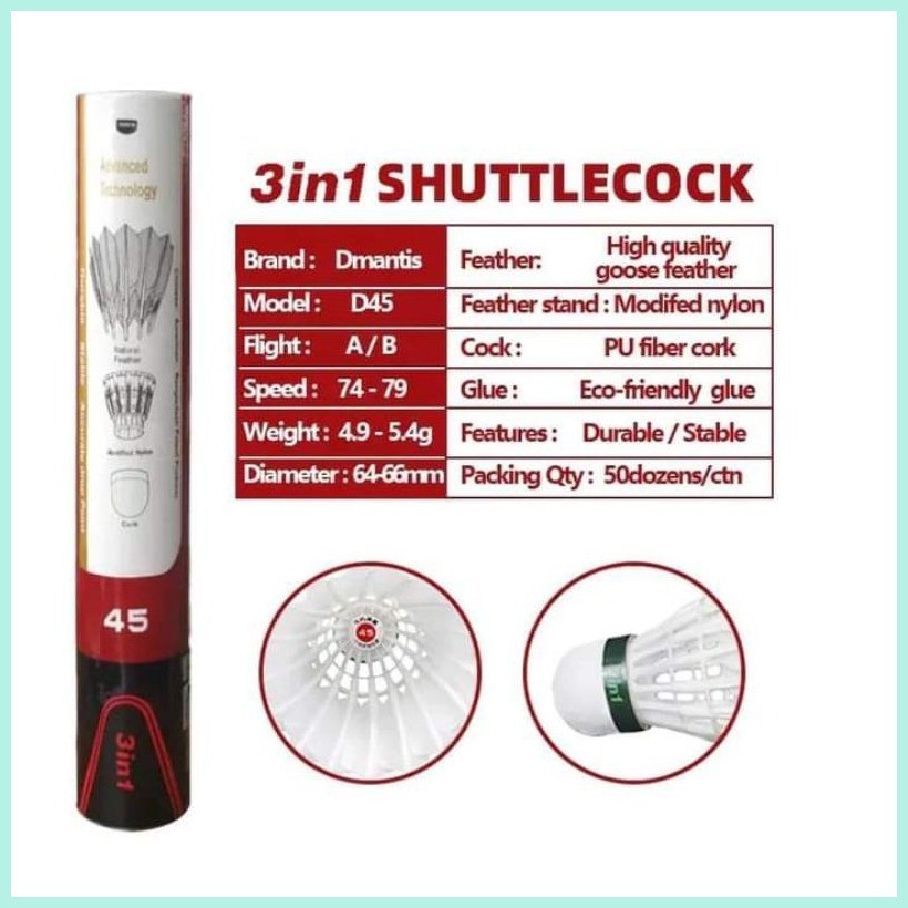 Original Shuttlecock Dmantis , TCX 5000 , XP2 silver, | Shopee Philippines