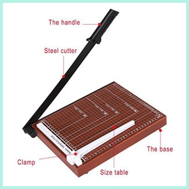 Heavy Duty Office Home Paper Cutter Guillotine Trimmer Board wooden ...