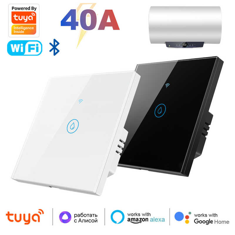 European Standard 40A Graffiti Smart WiFi Water Heater Switch Air ...
