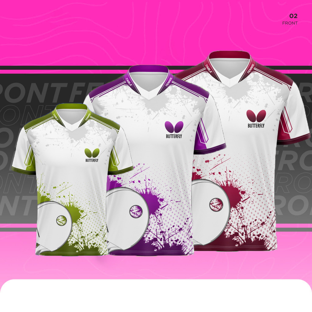 (Free custom name and number）Women's And Men's table tennis Jersey Team ...