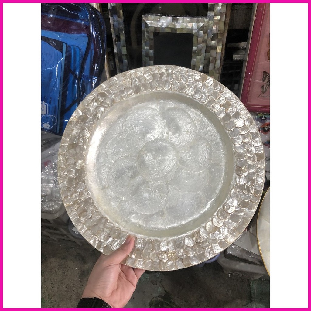 Charger Plate Capiz Shell Laminated with Chips | Shopee Philippines