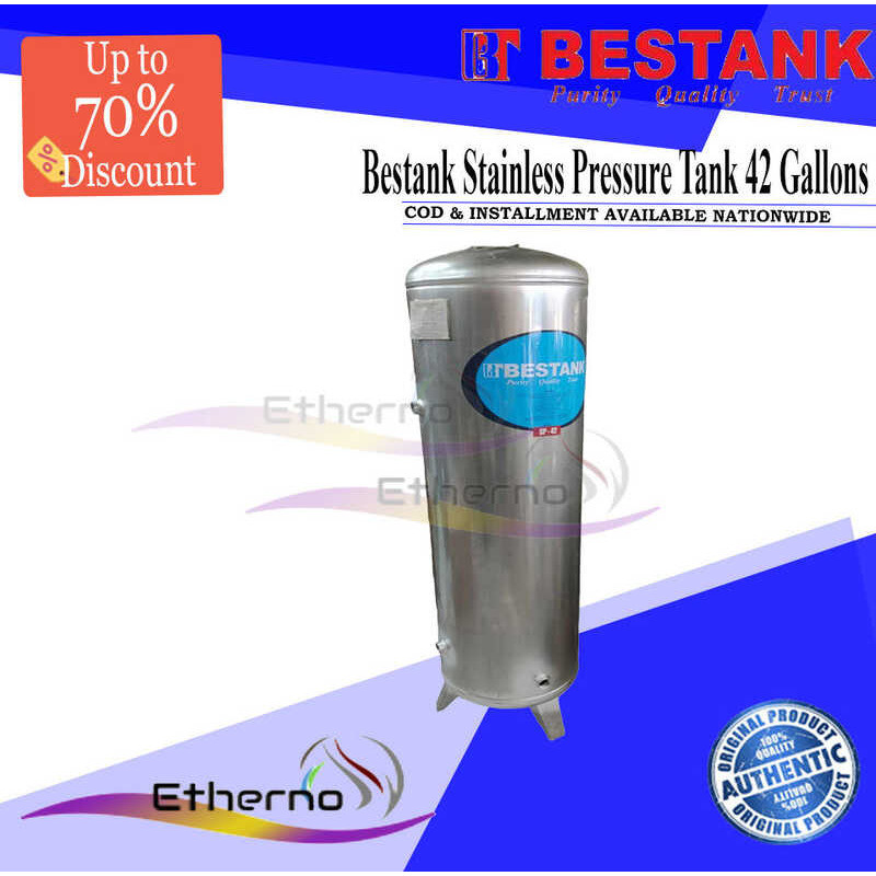 Bestank Original Stainless Pressure Tank 42 Gallons Gals 3 | Shopee ...