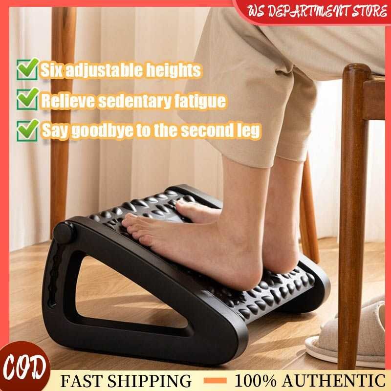 Ergonomic Footrest 2-Level Height Adjustable Angle Office Foot Rest ...