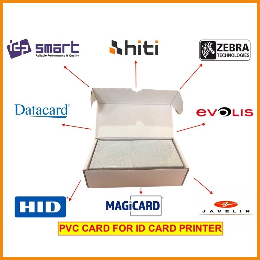 250 PVC Card, Glossy finish PVC for ID Card Printers, Direct to Card ...