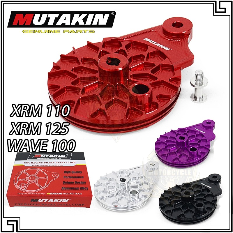 MUTAKIN CNC Rear Hub Panel Honda WAVE 100/XRM 110/ XRM 125 CNC Drum ...