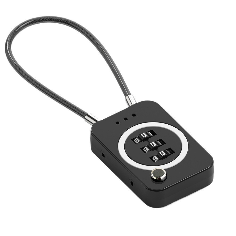 Luminous Password Steel Wire Lock Waterproof Anti-Rust Portable Padlock ...
