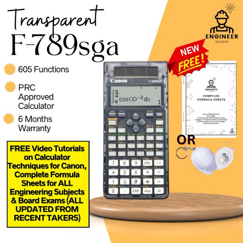 F-789Sga Transparent Scientific Calculator F 789Sga Canon F789sga 138 ...