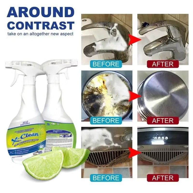 Multi-Purpose Cleaning Spray X-CLEAN 500ML- Stain, Mold & Mildew ...