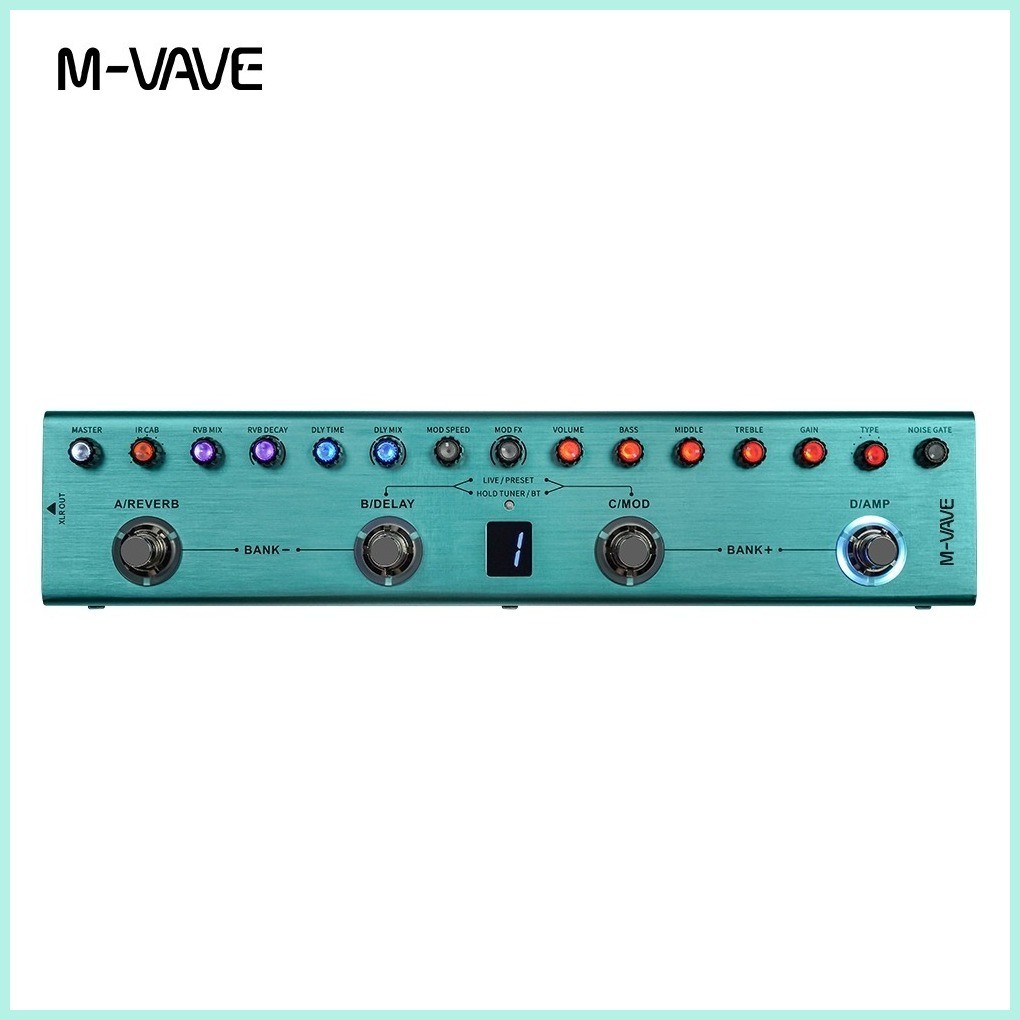 M-VAVE Tank-G Guitar/TANK-B BASS V2 versions Multi-Effects Pedal ...