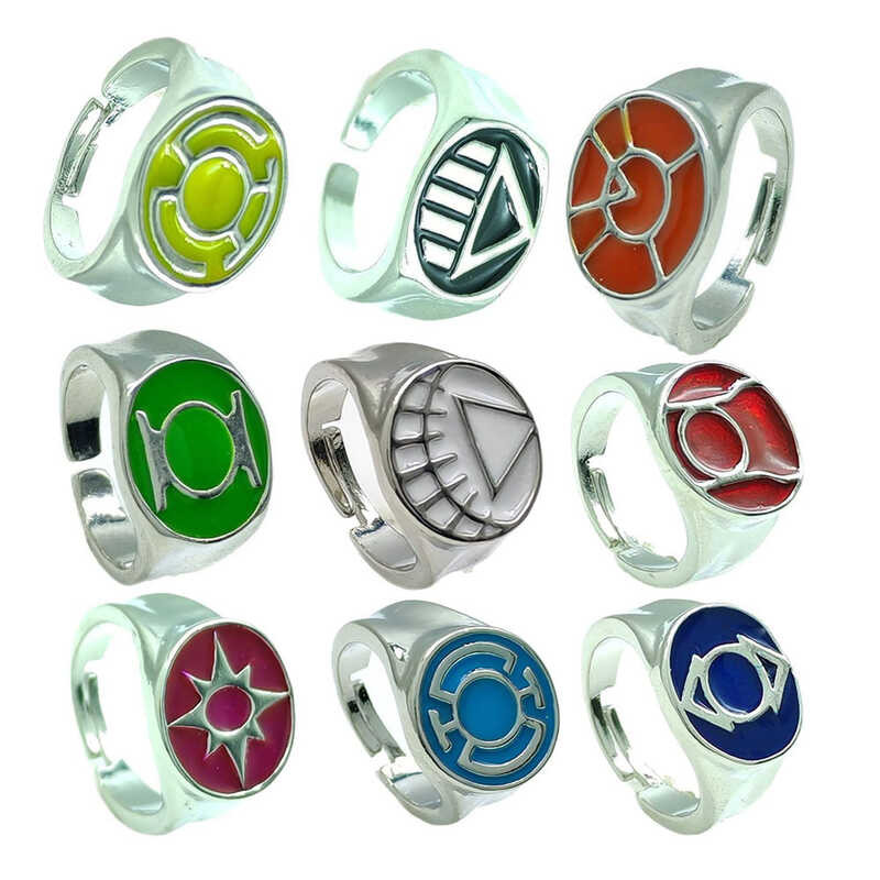 Anime Avengers Ring Green Lantern Ring Cosplay Marvel Merchandise 9 ...