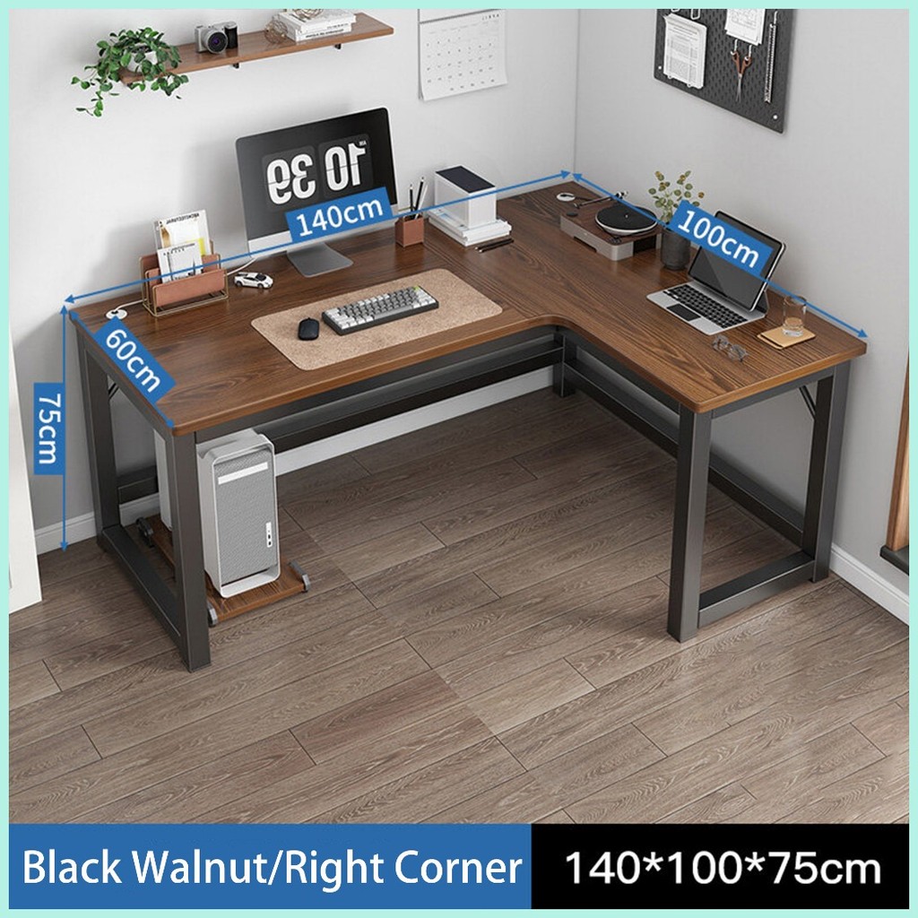 Corner Desk Office Table L Shape Left and Right Computer desk Study ...