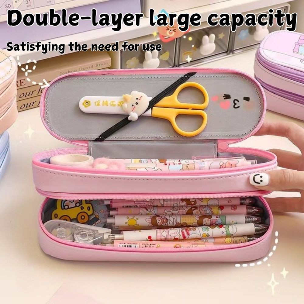 【COD】2 Layer Pencil Case Pencil Organizer Pencil Pouch With Zipper ...
