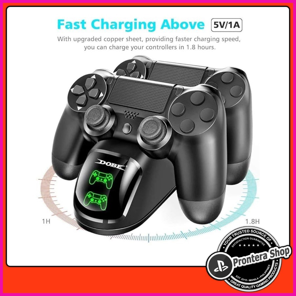 DOBE DS4 PS4 Controller Dual Charging Dock Station Charger | Shopee ...