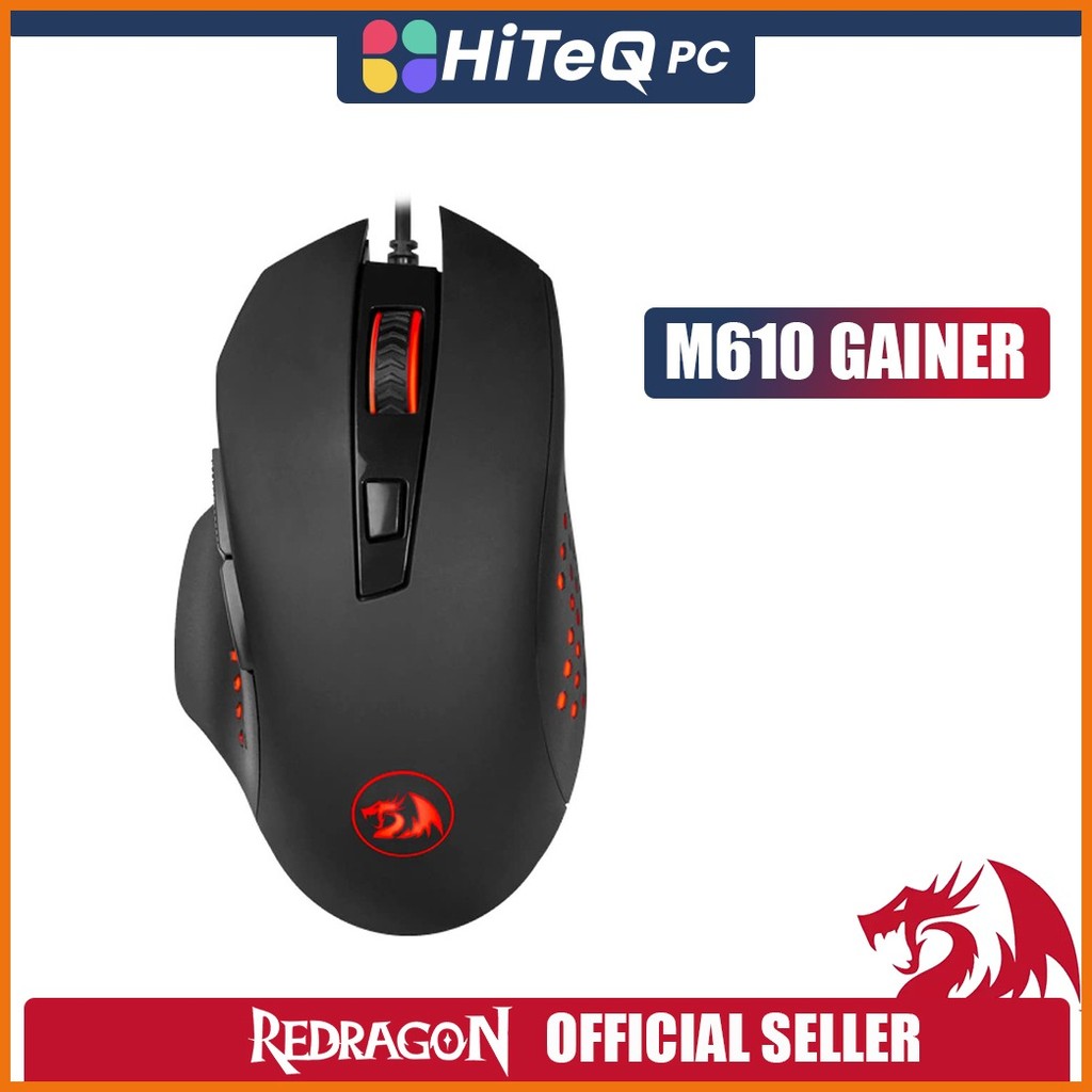 HiteqPC | Redragon M610 Gainer RGB Wired Gaming Mouse (Black) | Shopee ...