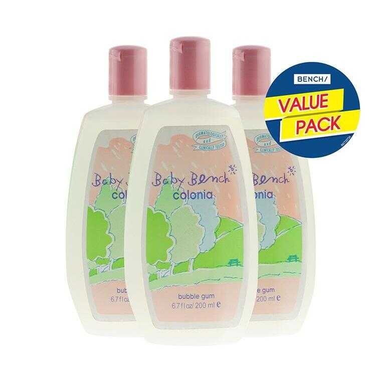 Bench- Bubble Gum Baby Bench Cologne 200 ML Value Pack (Set Of 3) 3 ...