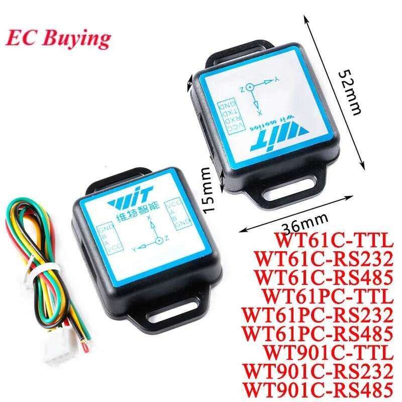 Wt901c General Wt61pc Wt61c To Rs485/232/Ttl 9/6 Axis IMU Sensor Tilt ...