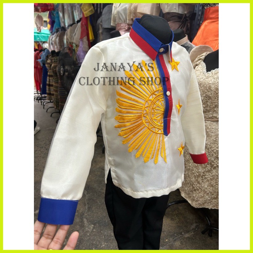 Barong for Kids ARAW Design - Buwan ng Wika Costume | Shopee Philippines