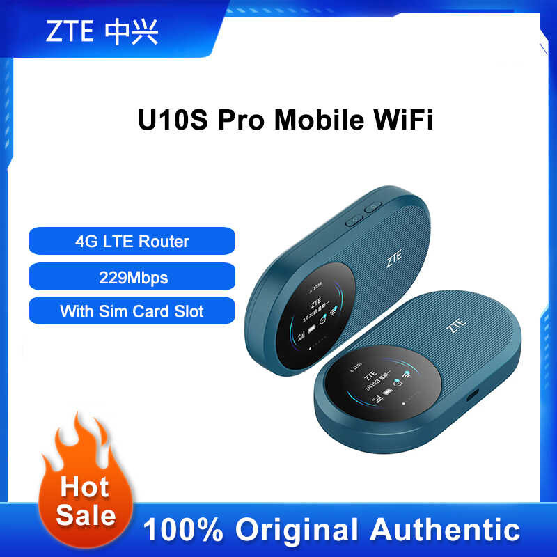 ZTE U10s Pro Mobile 229Mbps Wifi Router 4G Sim Card Unlocked Modem Mini Outdoor Hotspot Pocke ...