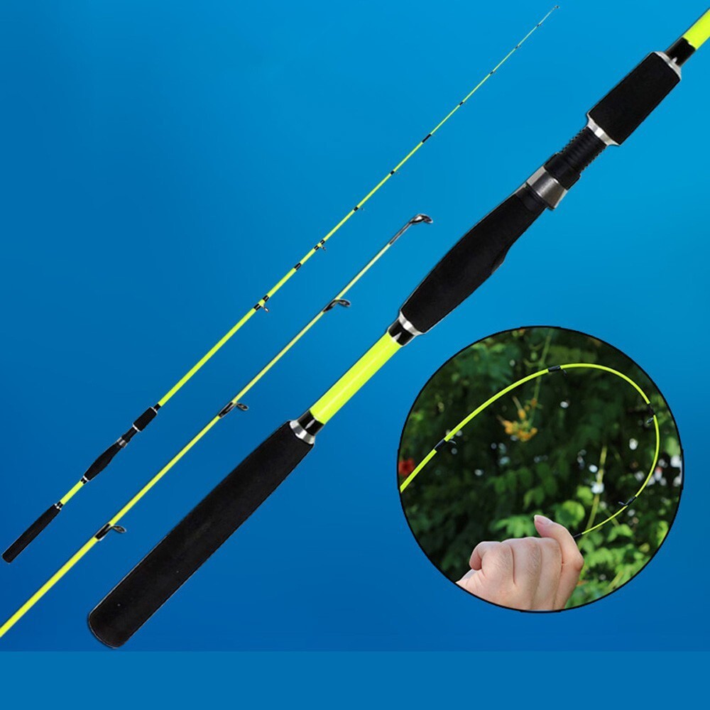 TOKUSHIMA Lemon Yellow Lure Fishing Rod 1.6-2.4M Ultralight Fishing Rod ...