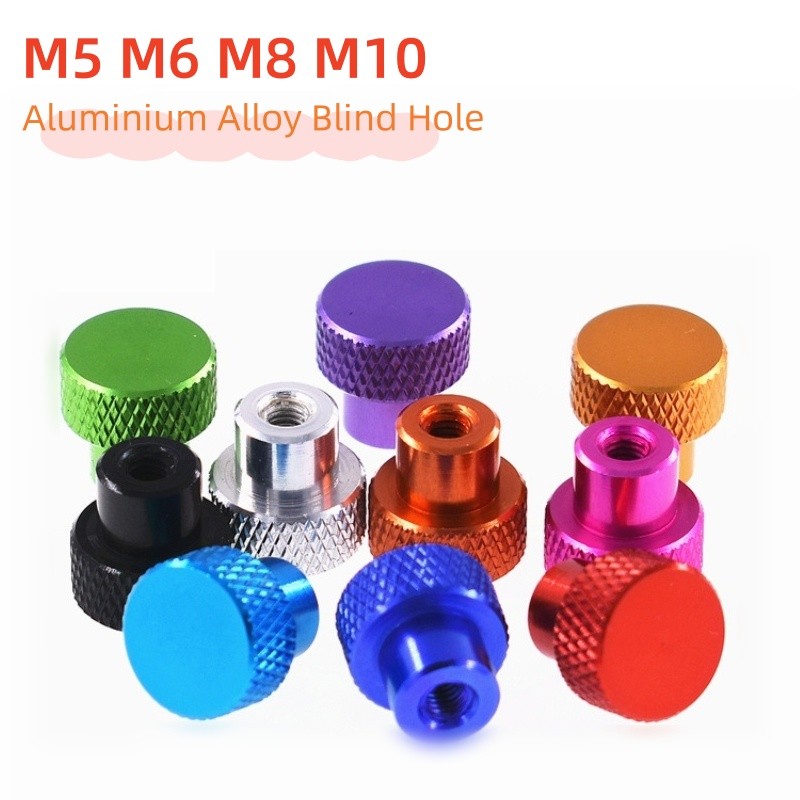 2pcs Colourful Aluminium Alloy Thumb Nut M5 M6 M8 M10 Blind Hole Step ...