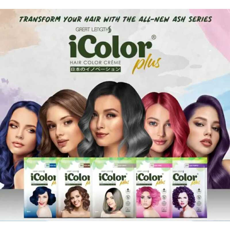 Icolor Plus Hair Color Crème Ash Gray 40Ml Original I Color Icolor ...